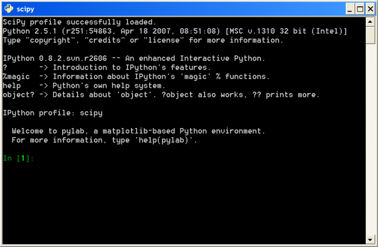 Successful IPython Launch